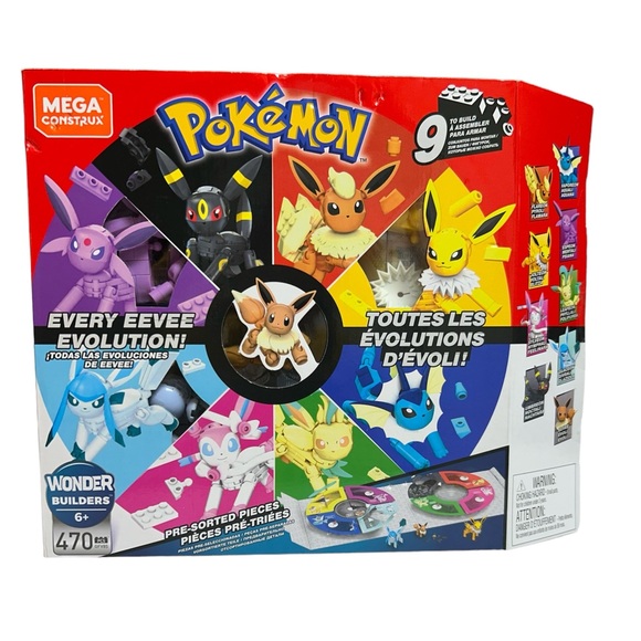 Toys | Mega Pokemon Action Figure Building Toys Eevee Evolution 9 ...